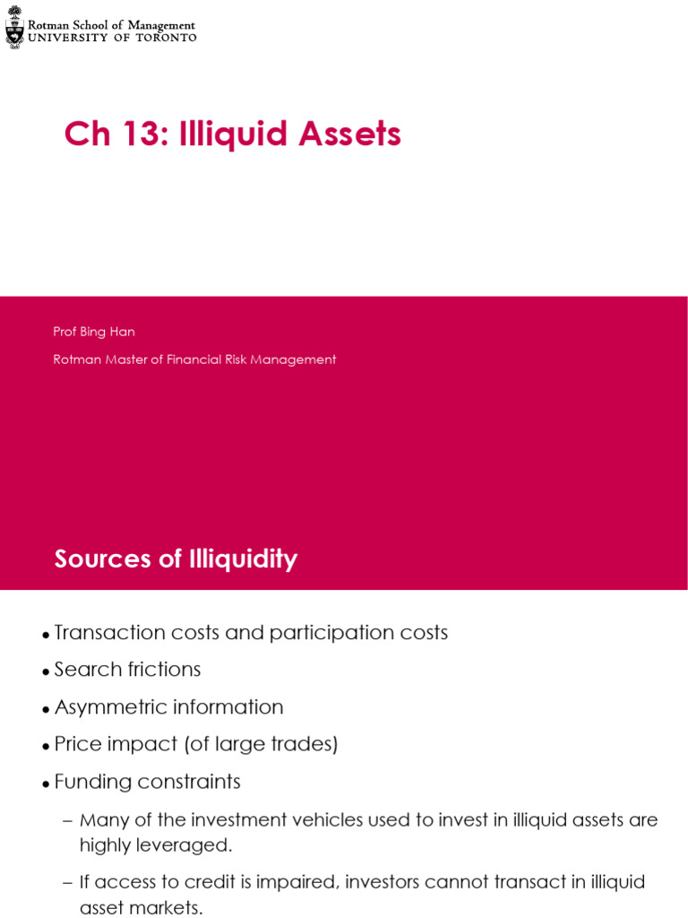 ch13 Illiquid Assets | PDF