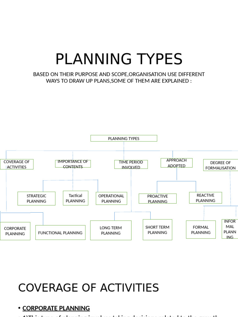 PLANNING TYPES (Autosaved) | PDF