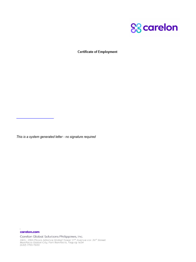 Coe Letter 2024 | PDF | Career & Growth