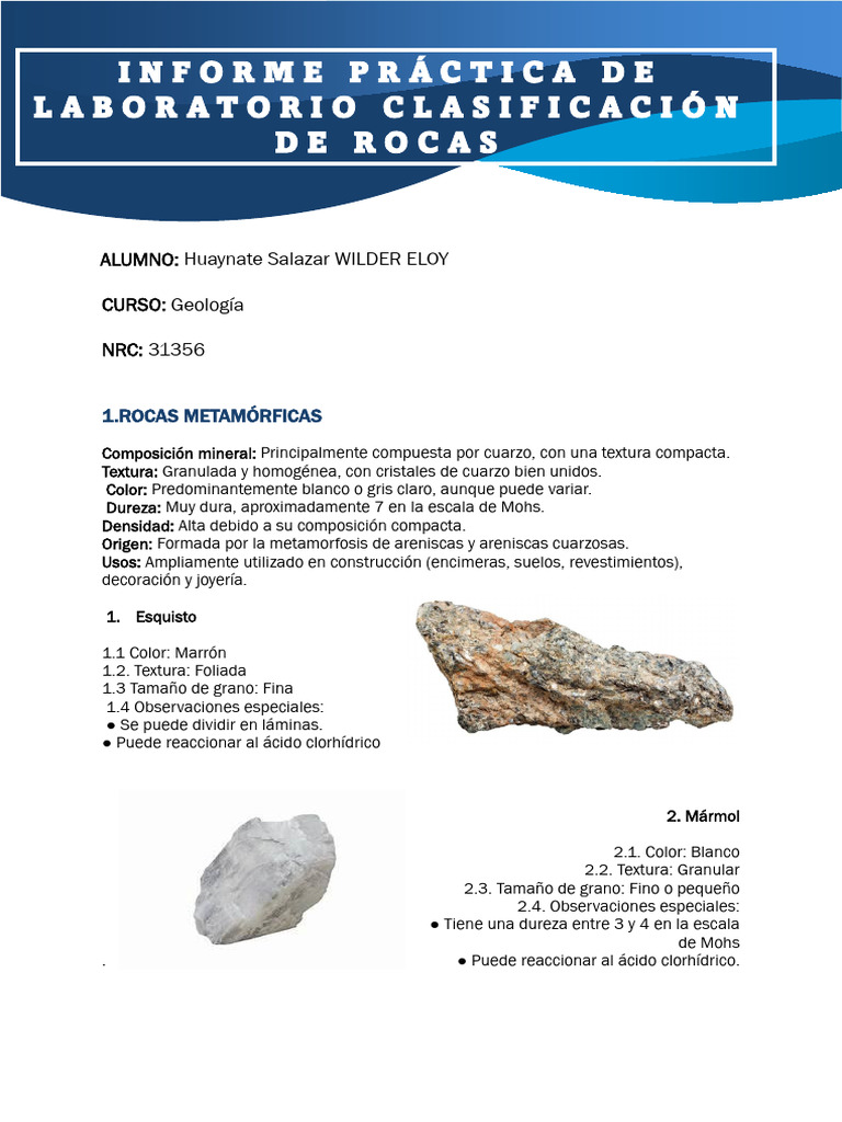 Clasificación de Rocas: Tipos y Usos | PDF | Roca (geología) | Magma