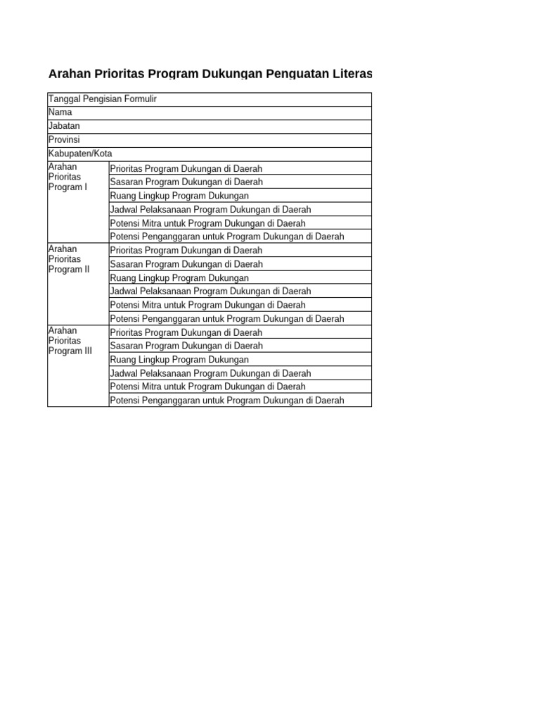 Contoh Rencana Aksi Nyata LITNUM | PDF