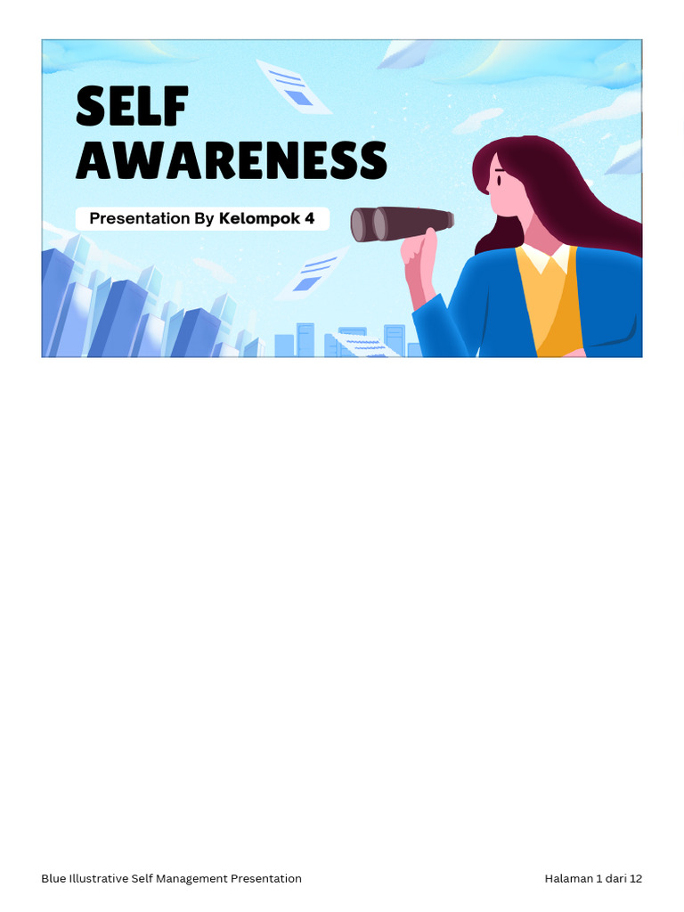 Blue Illustrative Self Management Presentation | PDF