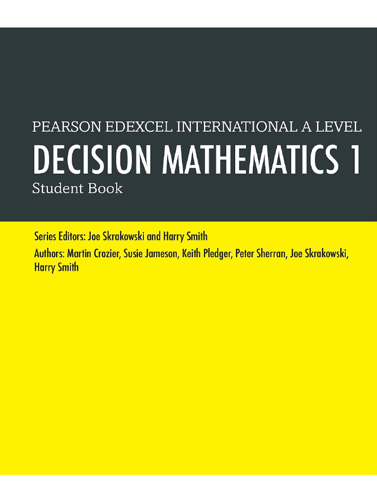 D1 Decision Maths 1 Book | PDF