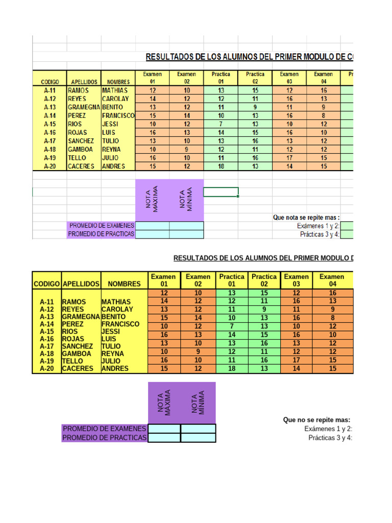 S01 - s1-PRACTICA-EJERCICIOS-1-EXCEL - MARICIELO VILCHEZ | PDF