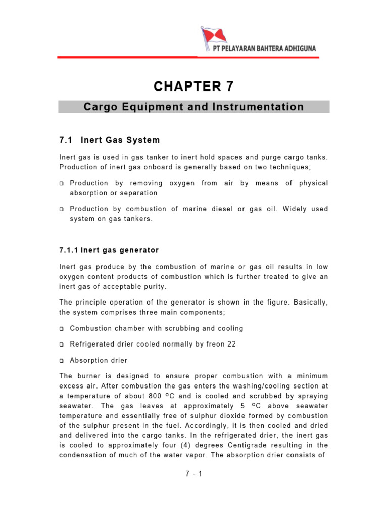 LNG Handouts Chapter 7 (Cargo Equip. and Inst.) - Done | PDF