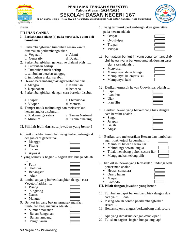 PTS IPA Kls 6 SMT 1 | PDF