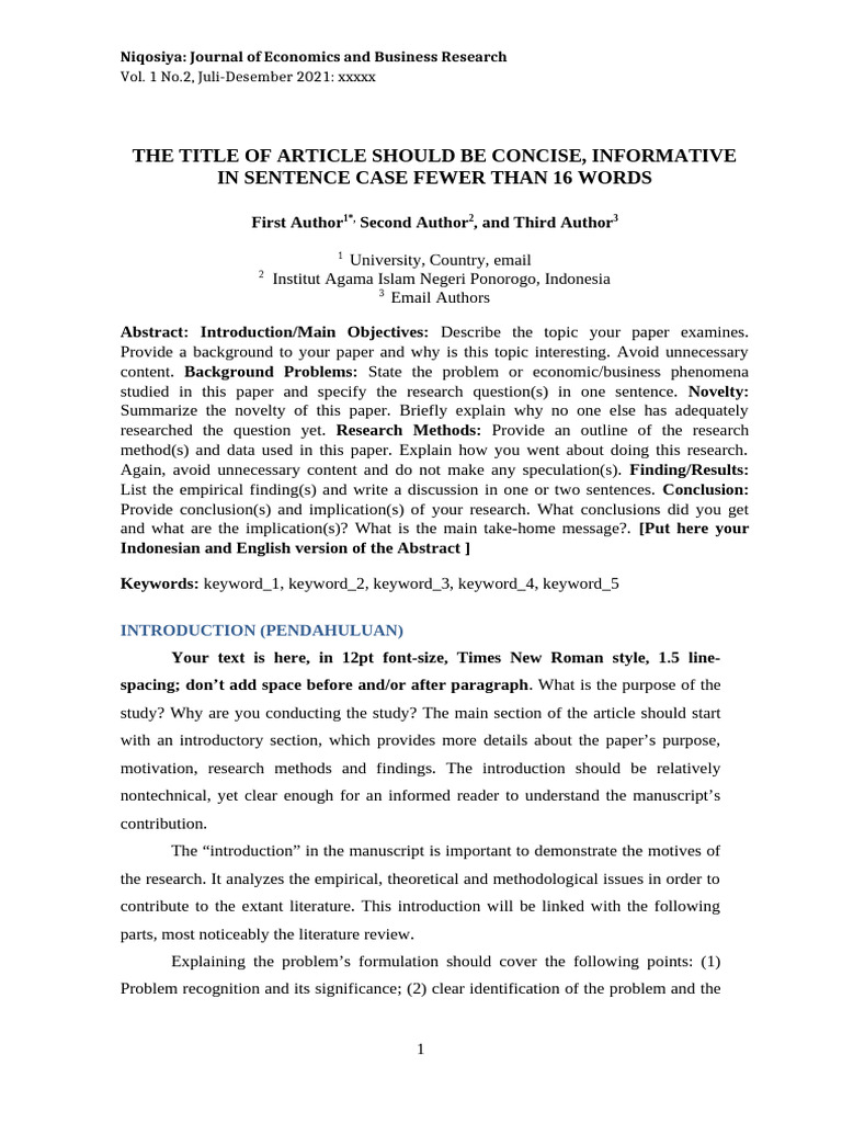 Contoh Jurnal Metopen | PDF