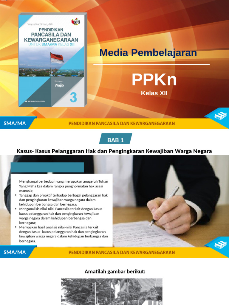 PKN Kelas Xii k13n Bab 1 | PDF
