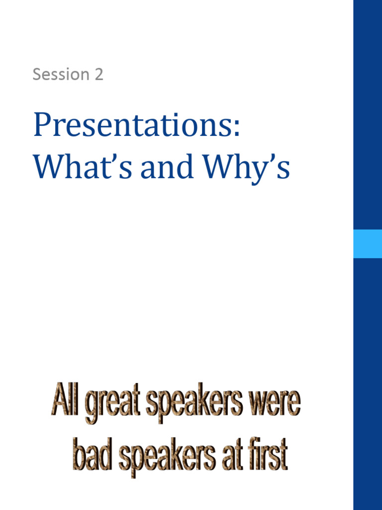 Presentation Whats and Why, Breaking Fear Barrier | PDF