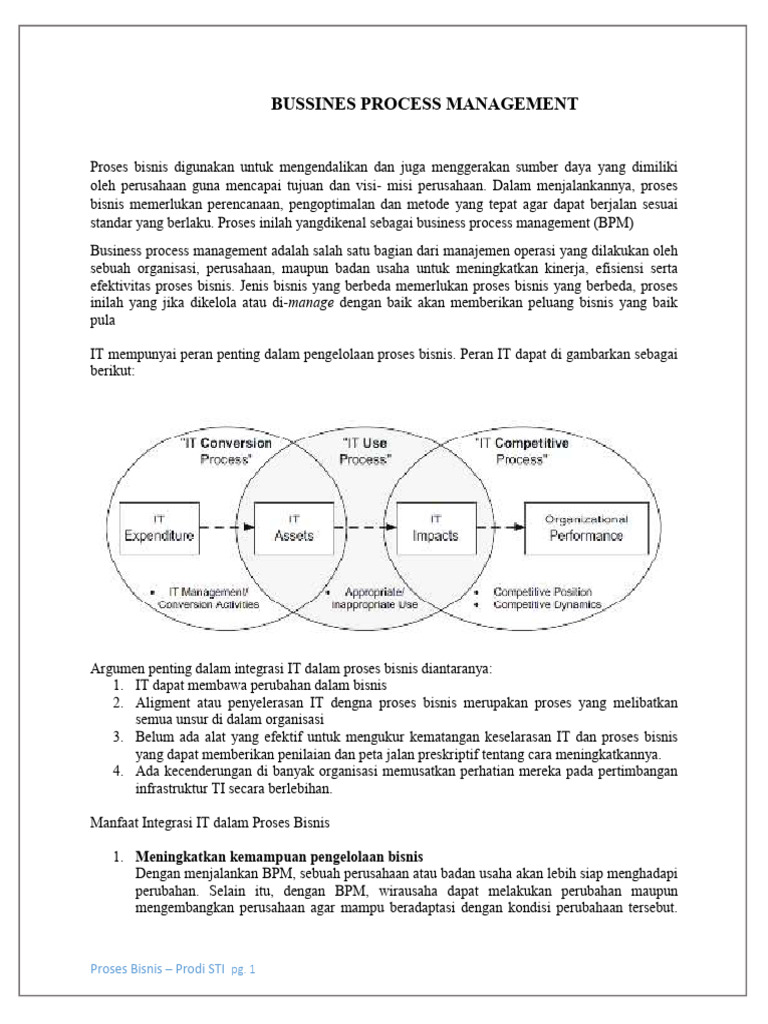 Materi 1 - 11 Sep 2024 - BUSSINES PROCESS MANAGEMENT | PDF