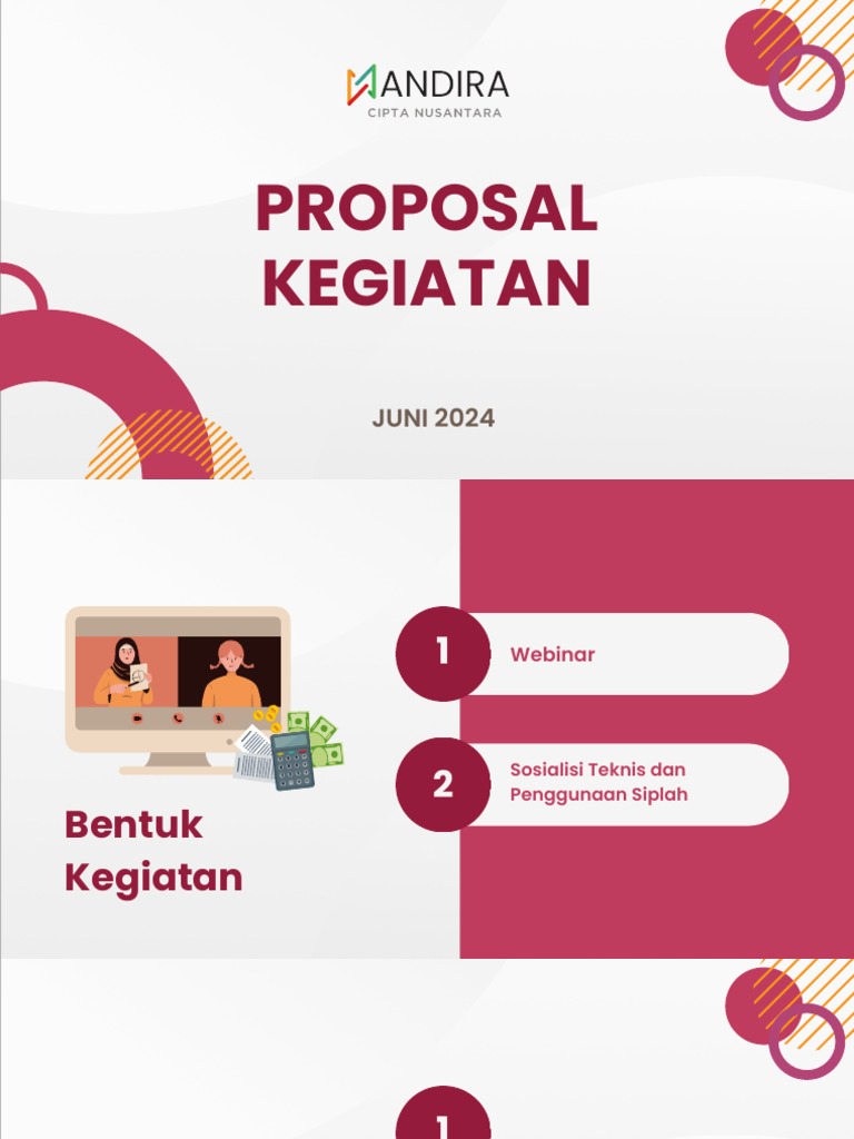 Mandira - Proposal Webinar Dan Sosialisasi | PDF