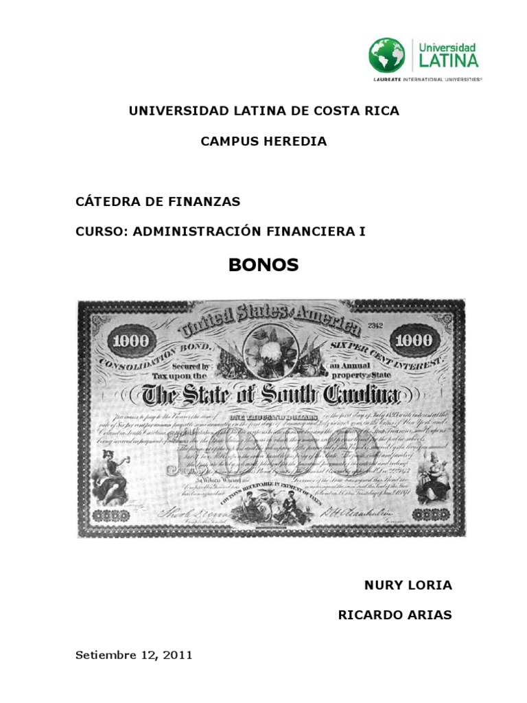 Guía Completa sobre Bonos Financieros | PDF | Interés | Compartir ...