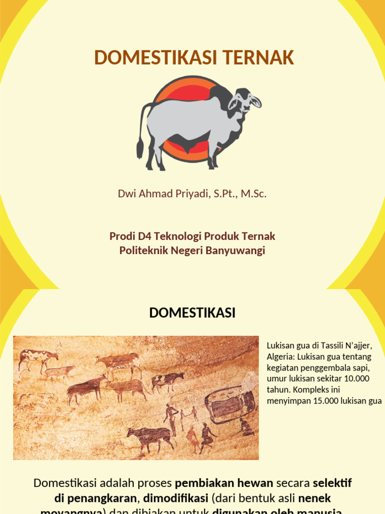 3 Domestikasi Ternak | PDF
