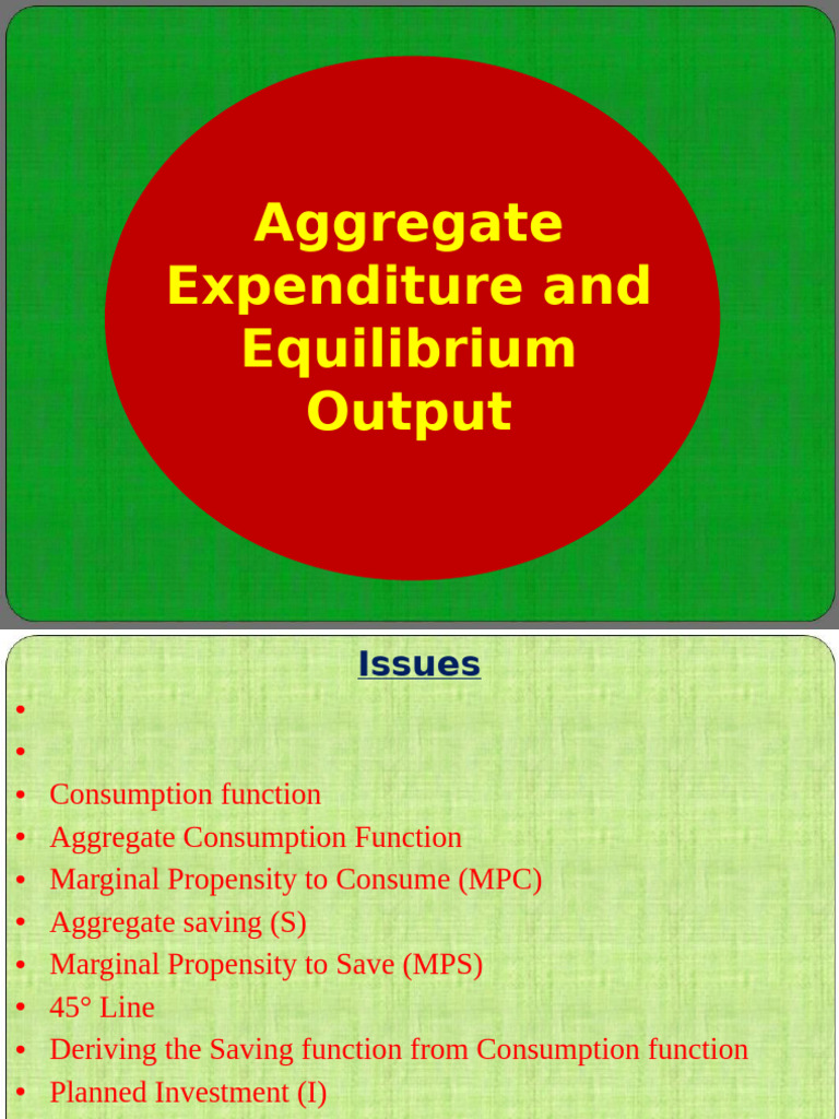 MACRO CH - 04 Aggregate Expenditure and Equilibrium Output (1) (Autosaved) | PDF