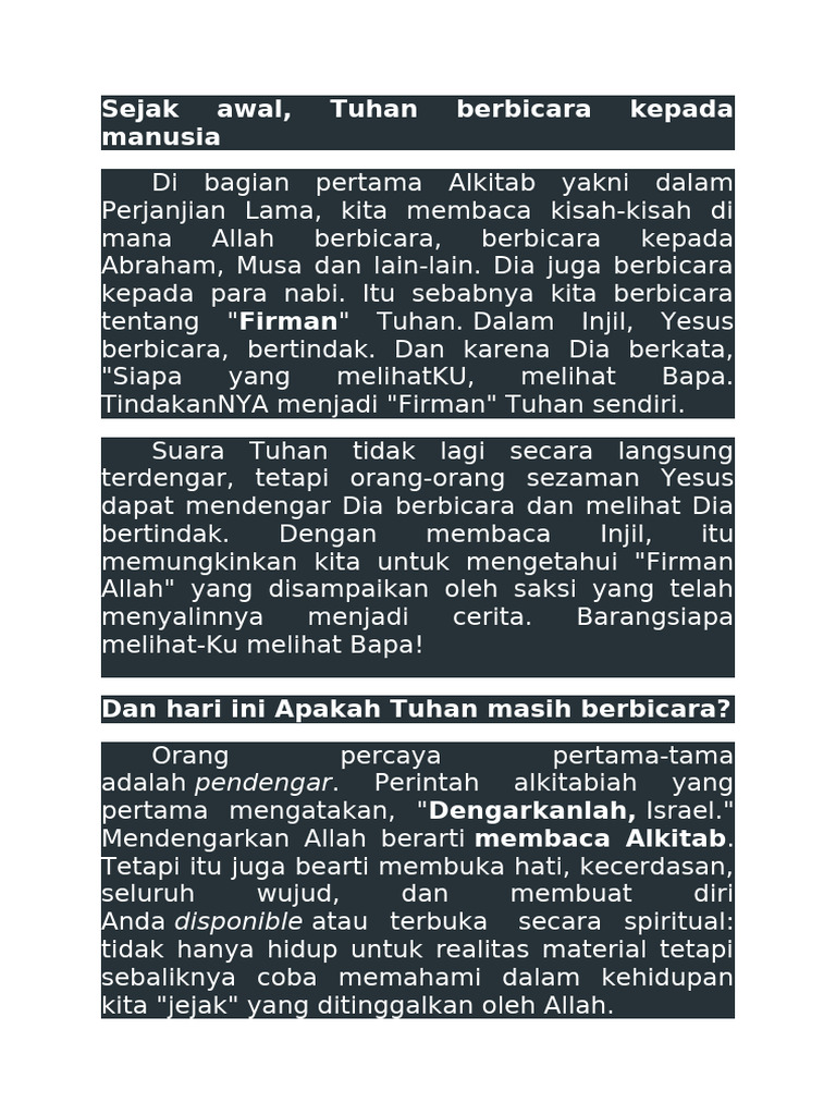 Bahan Kelas 6 Kekudusan | PDF