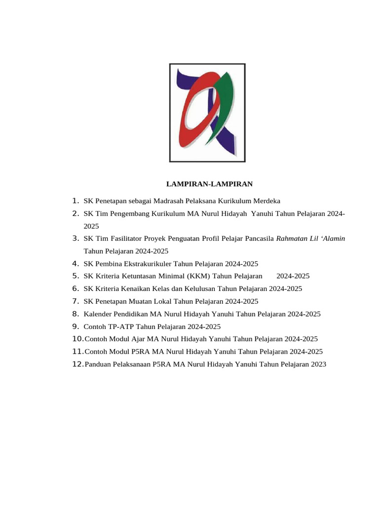 Lampiran 1 | PDF