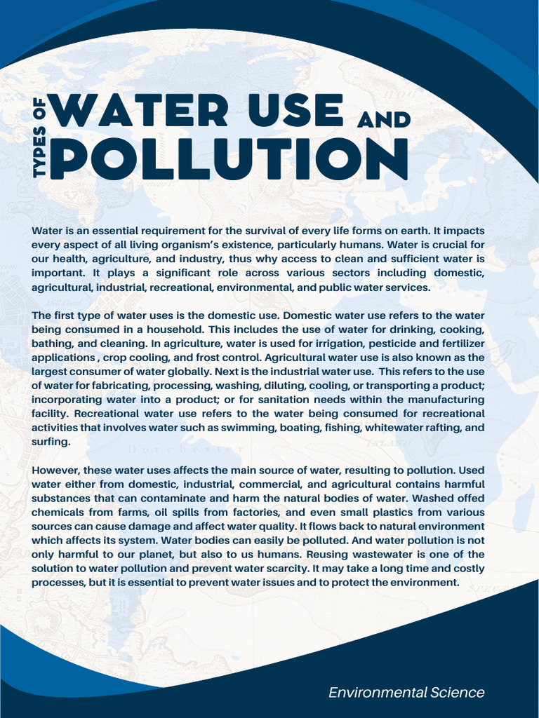 Types of Water Use | PDF