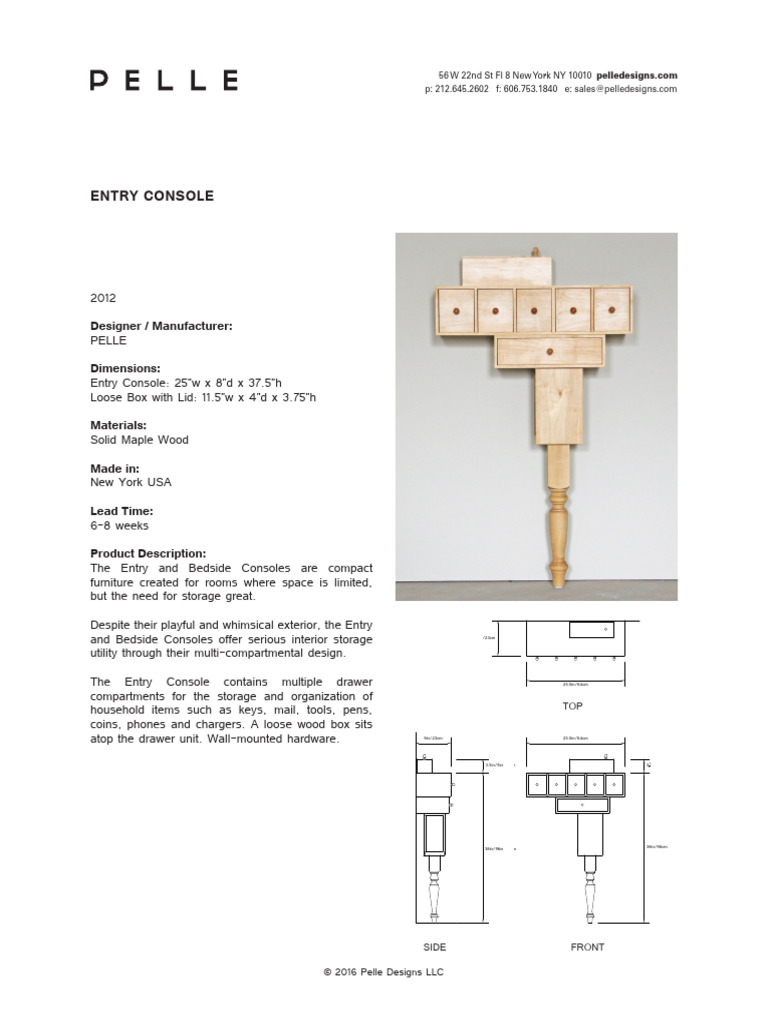 PELLE EntryConsole CutSheet-1 | PDF