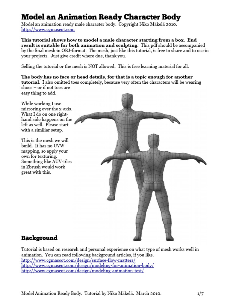 Model Animation Ready Body | PDF