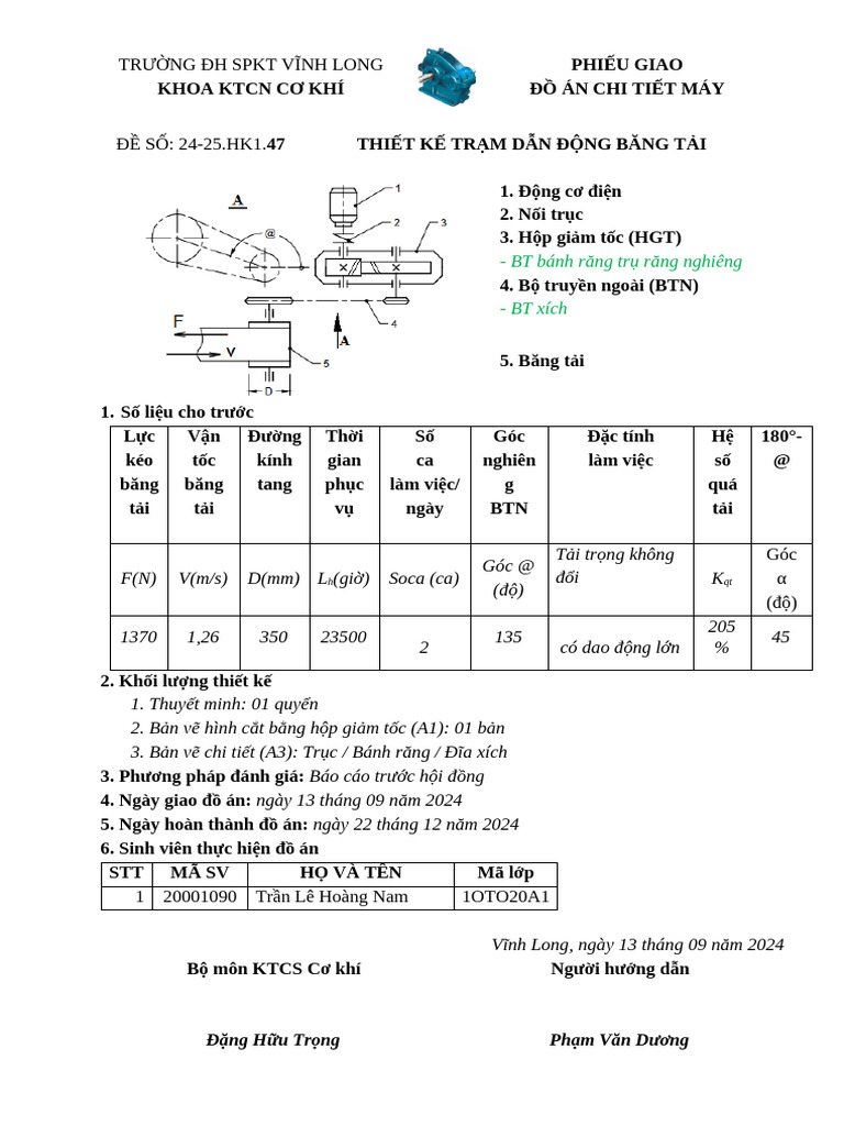 CHINH QUY - Phieu Giao DACTM - HK1 2024-2025 | PDF | Vietnam | Vietnamese People