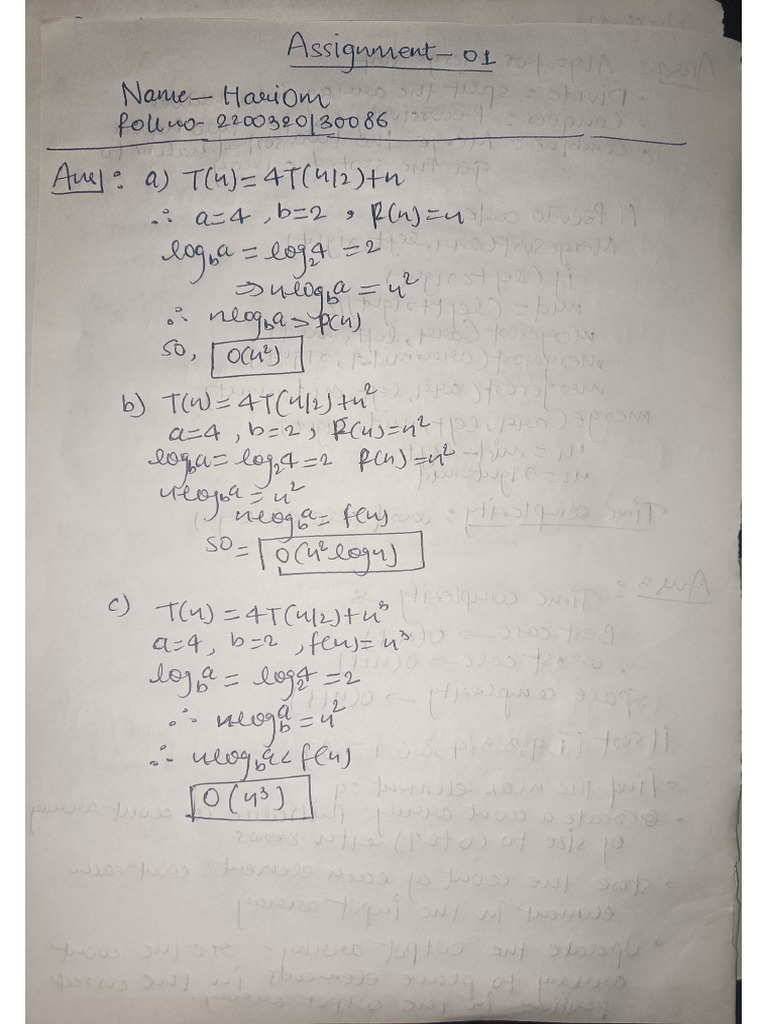 Hariom (0086) - DAA - Assign-1 | PDF