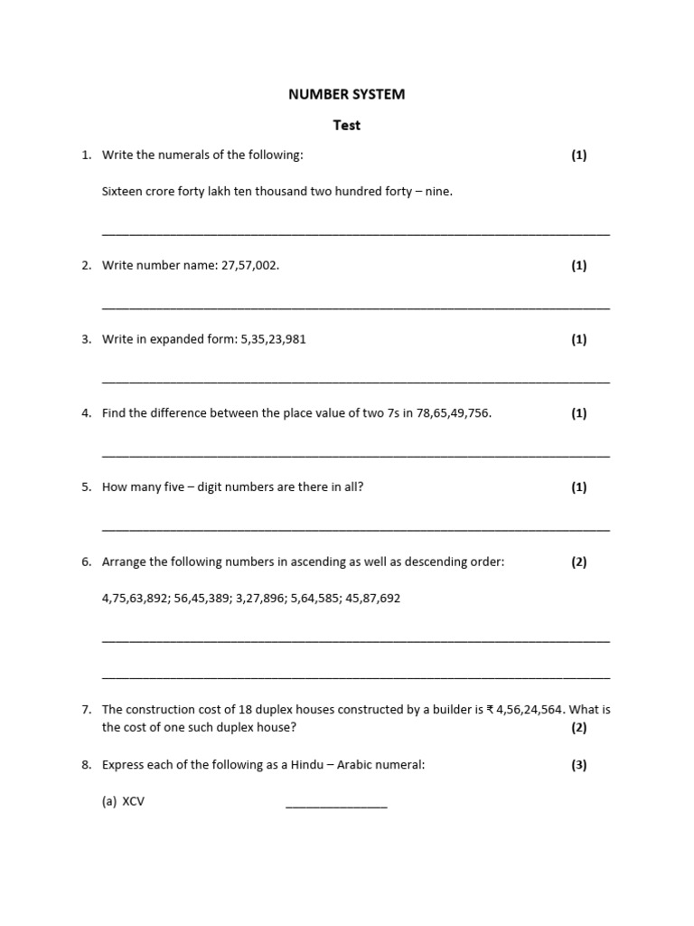 Number System | PDF