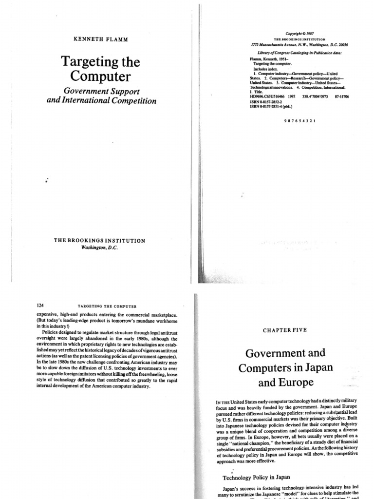 Flamm 1987 Government and Computers in Japan and Europe | PDF