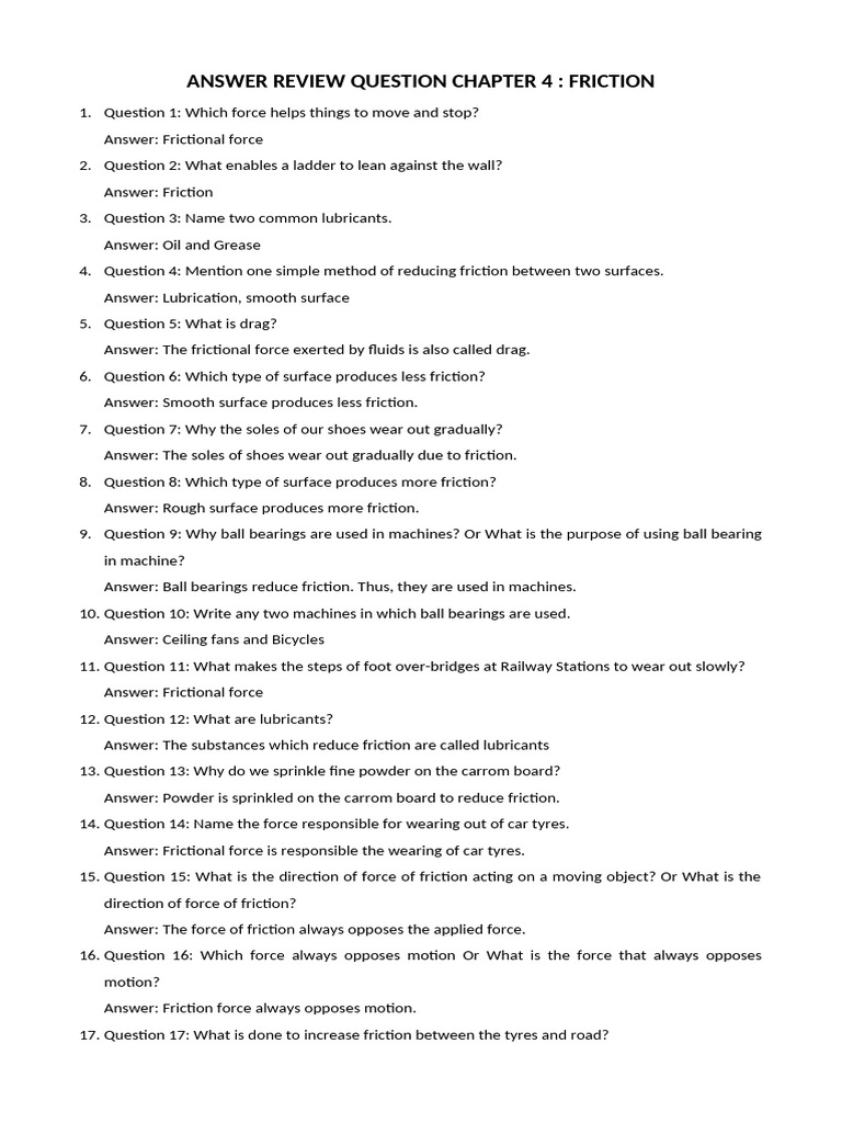 Answer - Semester - Question - Review - Chapter 4 | PDF