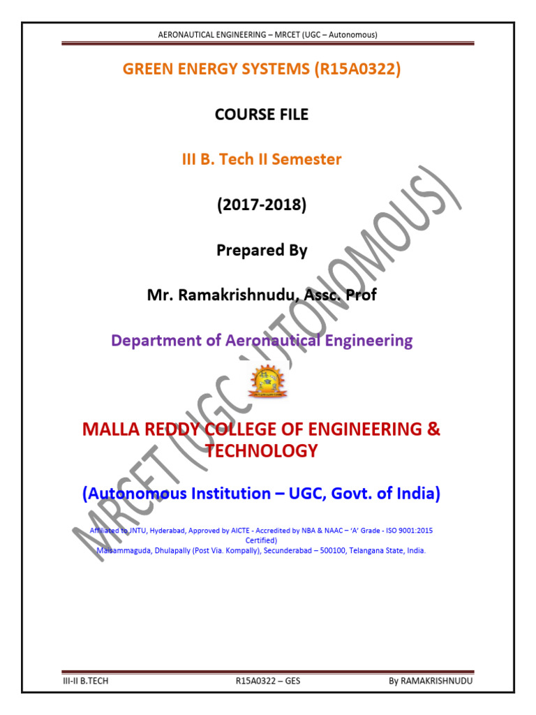 Green Energy Systems | PDF