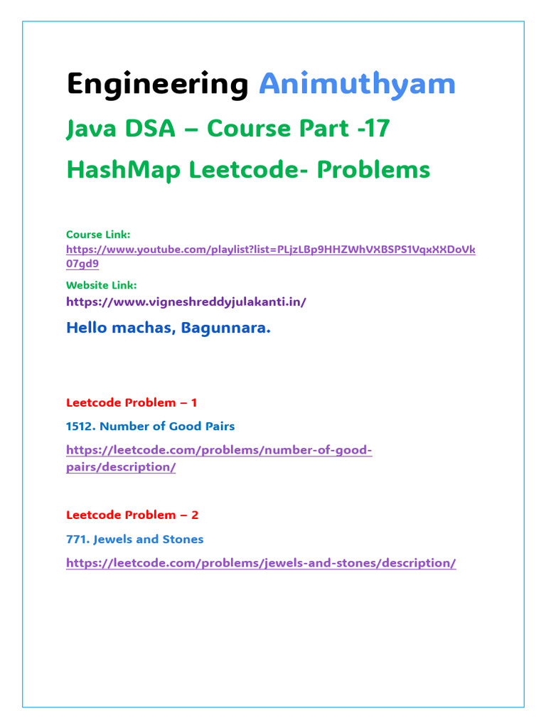 DSA Engineering Animuthyam | PDF | Computers