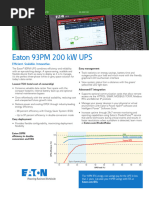 Eaton 93t Ups Datasheet | PDF | Alternating Current | Electricity
