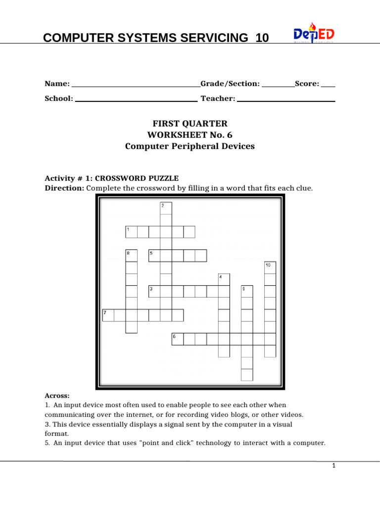 TVL CSS G11-Q1-DW6 | PDF