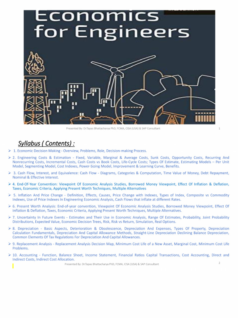 Presentation On Economics FR Engineers-IEM | PDF