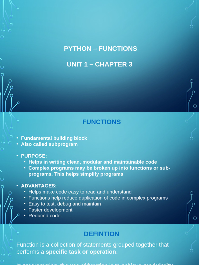 Python - Functions | PDF