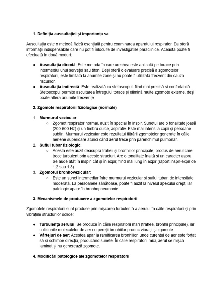 Ascultatia Rezumat | PDF