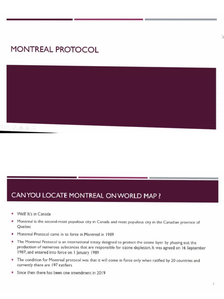 Montreal Protocol | PDF