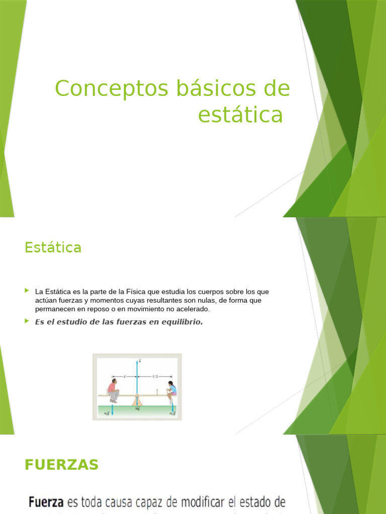 Conceptos Basicos de Estatica | PDF