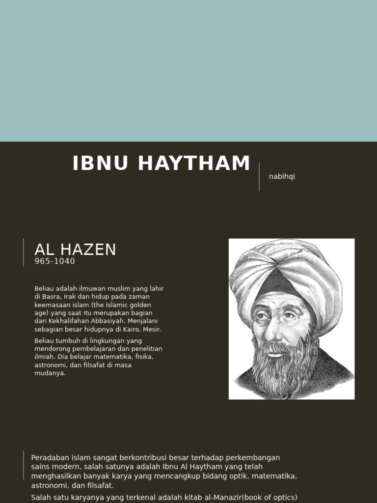 Ibnu Haytham Nabih | PDF