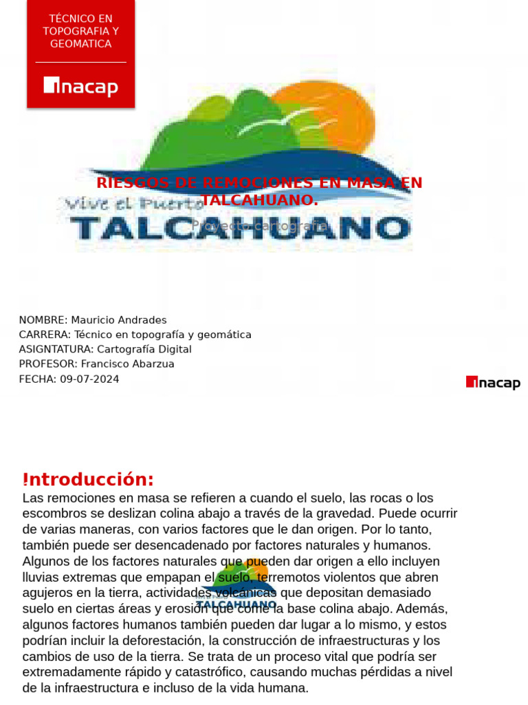 Zonas Propensas A Remociones en Masa | PDF