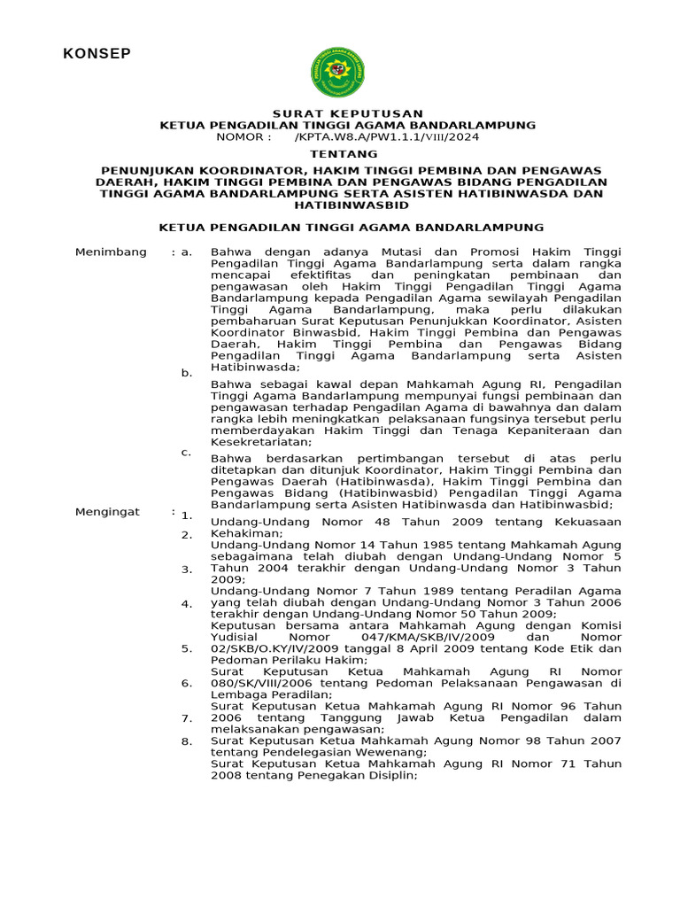 SK Binwas Agustus. 2024 Rev | PDF