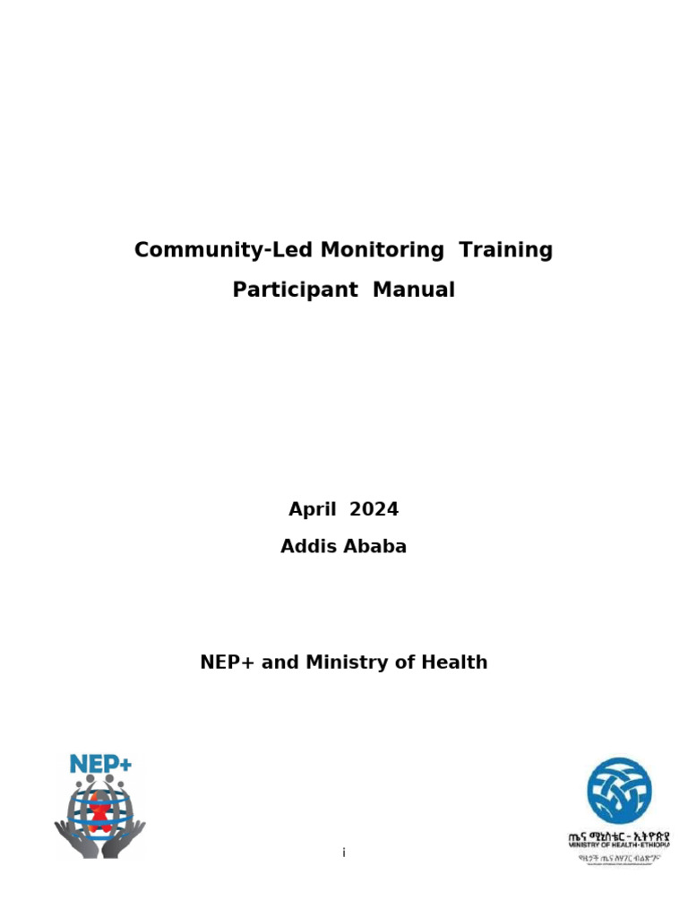 Final Ethiopia CLM Training Participant Manual Final 18 04 2024 | PDF