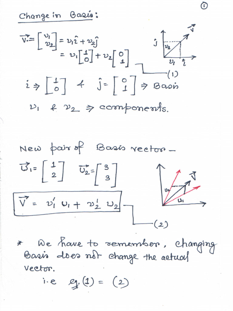 Change of Basis | PDF