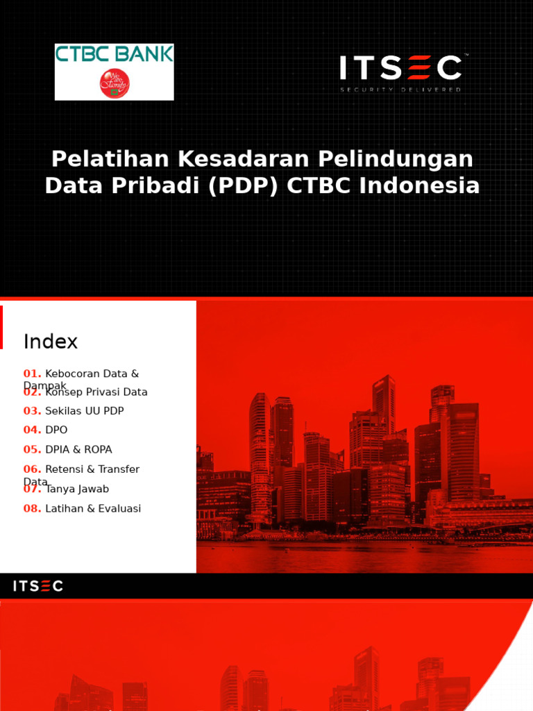 ITSEC-CTBC Data Privacy Training - 20240503 | PDF
