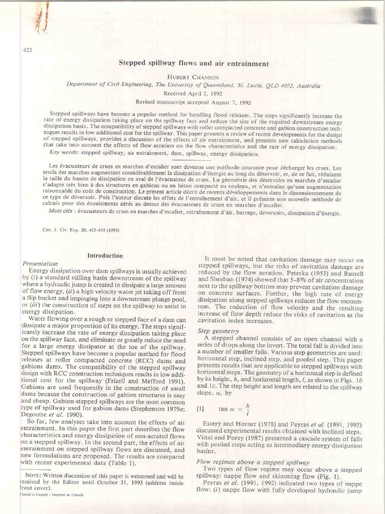 Stepped Spillway | PDF
