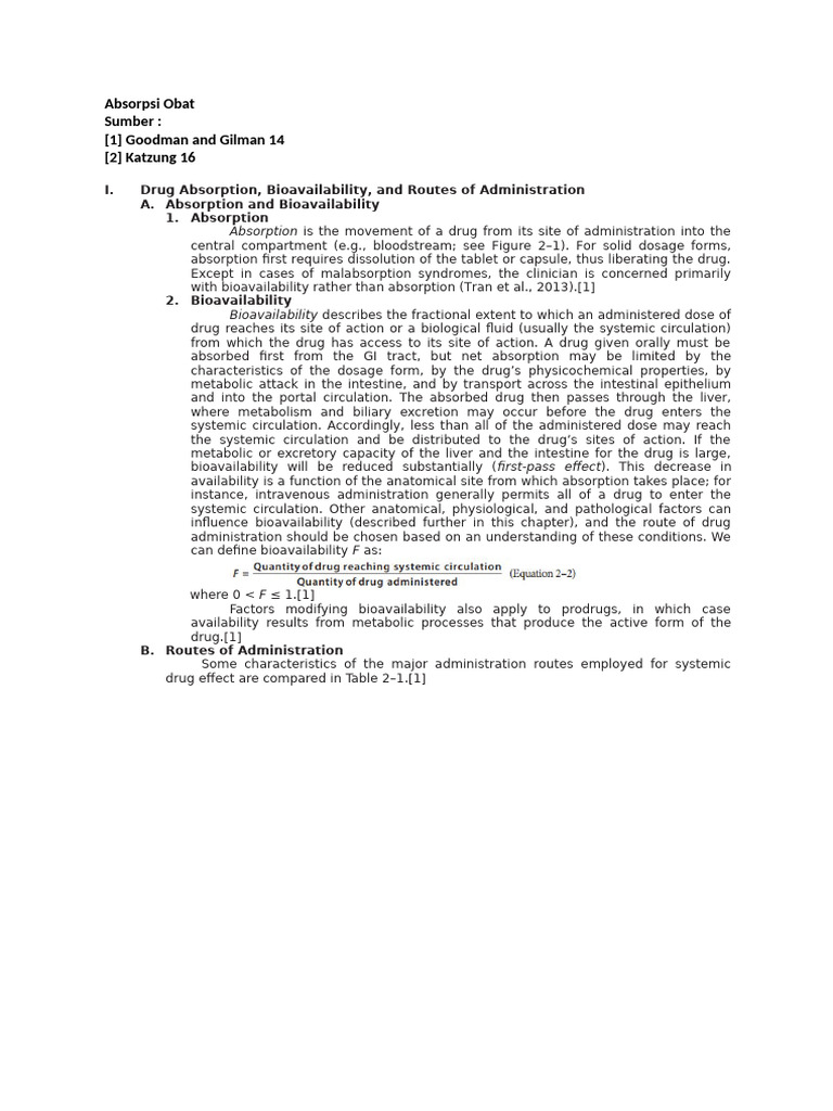 02 - Absorpsi Obat | PDF