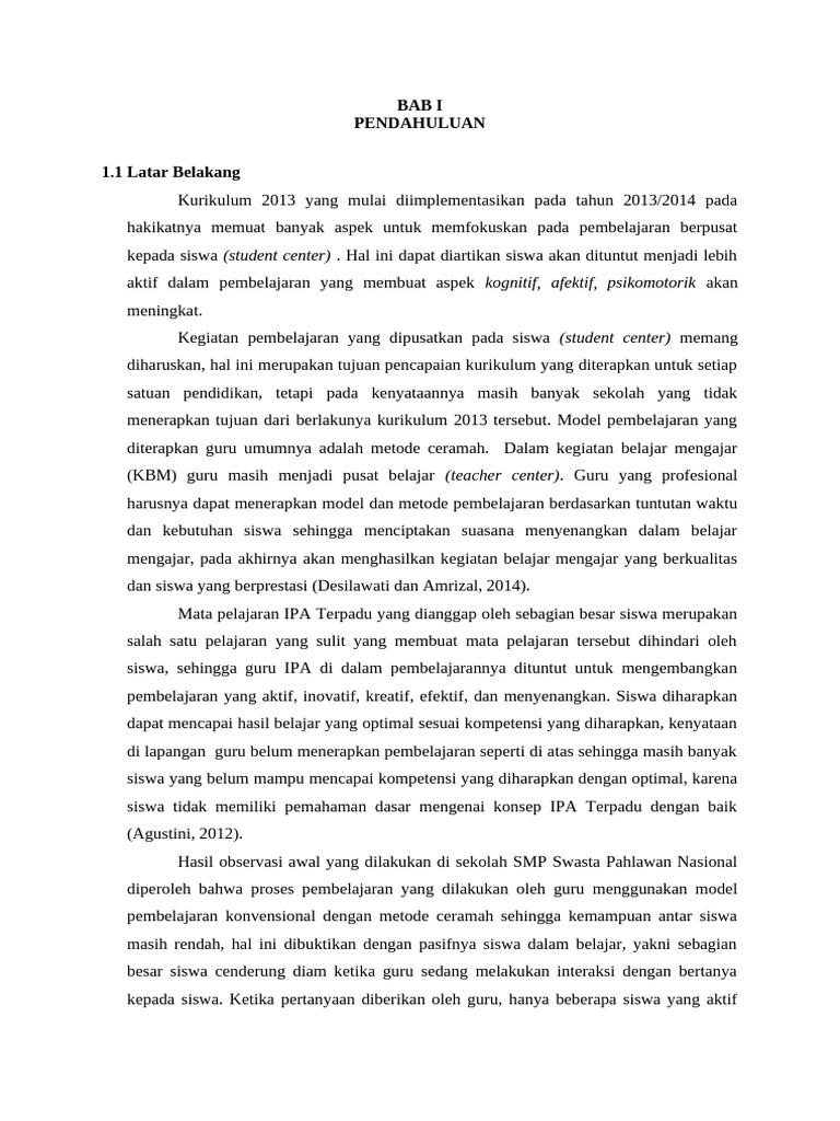 Bab I Insyaallah Acc | PDF