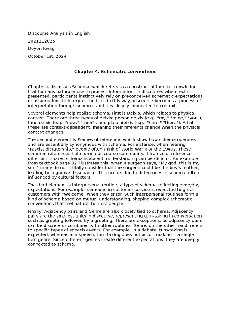 Response Paper (Schematic Conventions) | PDF | Social Science | Philosophy
