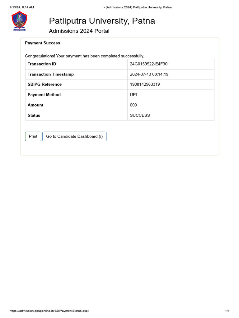 (Admissions 2024) Patliputra University, Patna | PDF