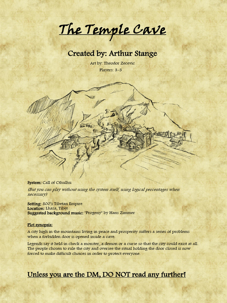 The Temple Cave by Arthur Stange | PDF