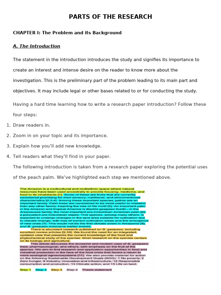 Parts of RESEARCH | PDF